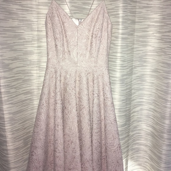 Gianni Bini | Dresses | Taupe And White Lace Giani Bini Formal Dress ...